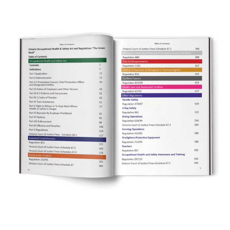 Ontario Green Book for Workplace Compliance | Order from OSG